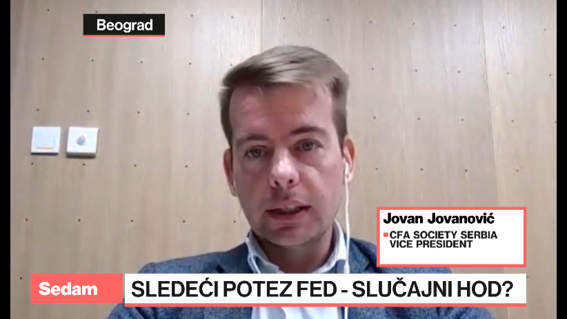 Jovanović: Verovatnije smanjenje inverzije krive prinosa | Bloomberg Adria